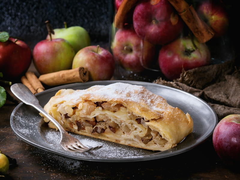 The history of the apfelstrudel in Austria
