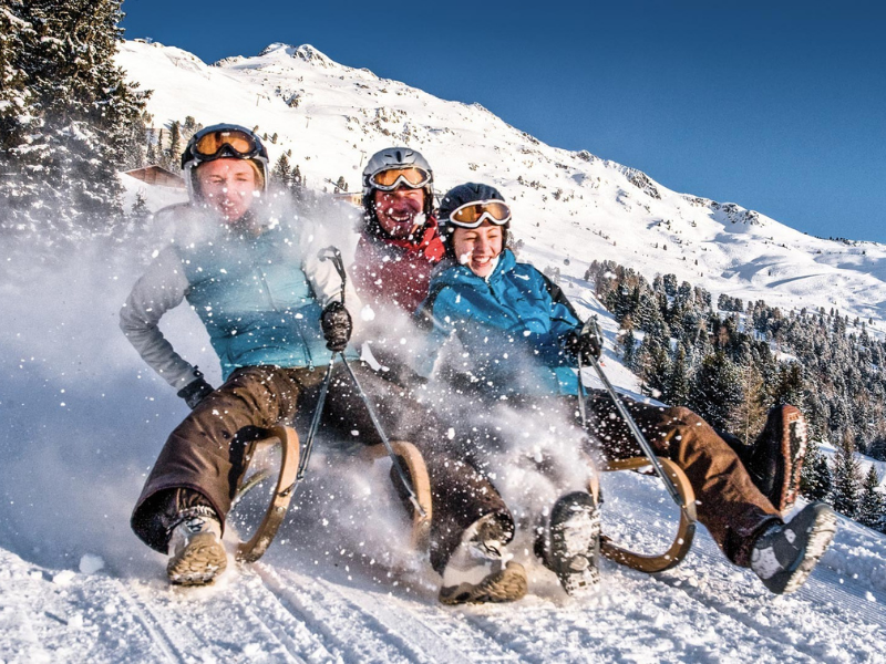 Zeven dagen in de week rodelen in Rauris