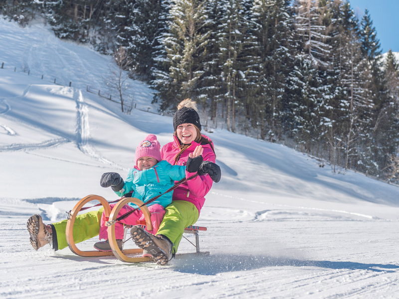 Zeven dagen in de week rodelen in Rauris