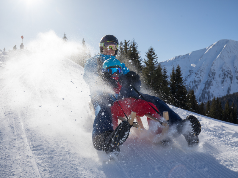 Zeven dagen in de week rodelen in Rauris